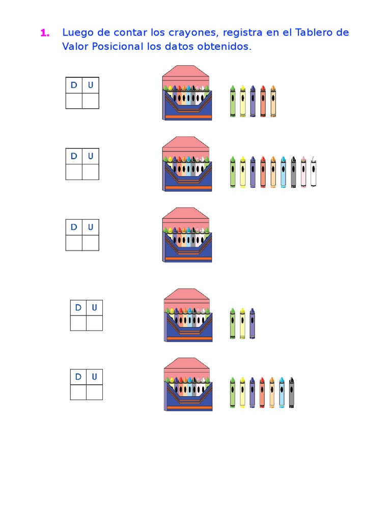 Unidades y Decenas Repaso | PDF