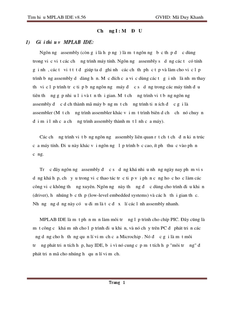 Tim Hieu Mplab Ide v8.56 | PDF