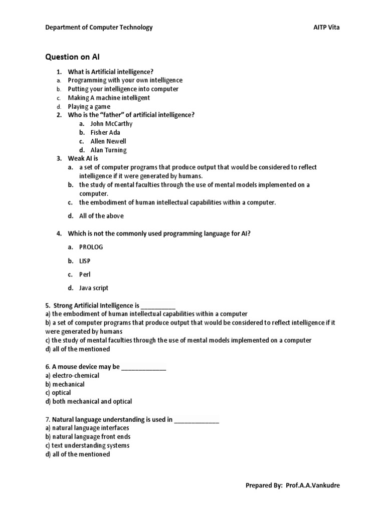 Eti MCQ Tycm | PDF | Internet Of Things | Artificial Intelligence