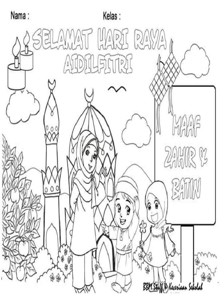 Poster Mewarna Hari Raya | PDF