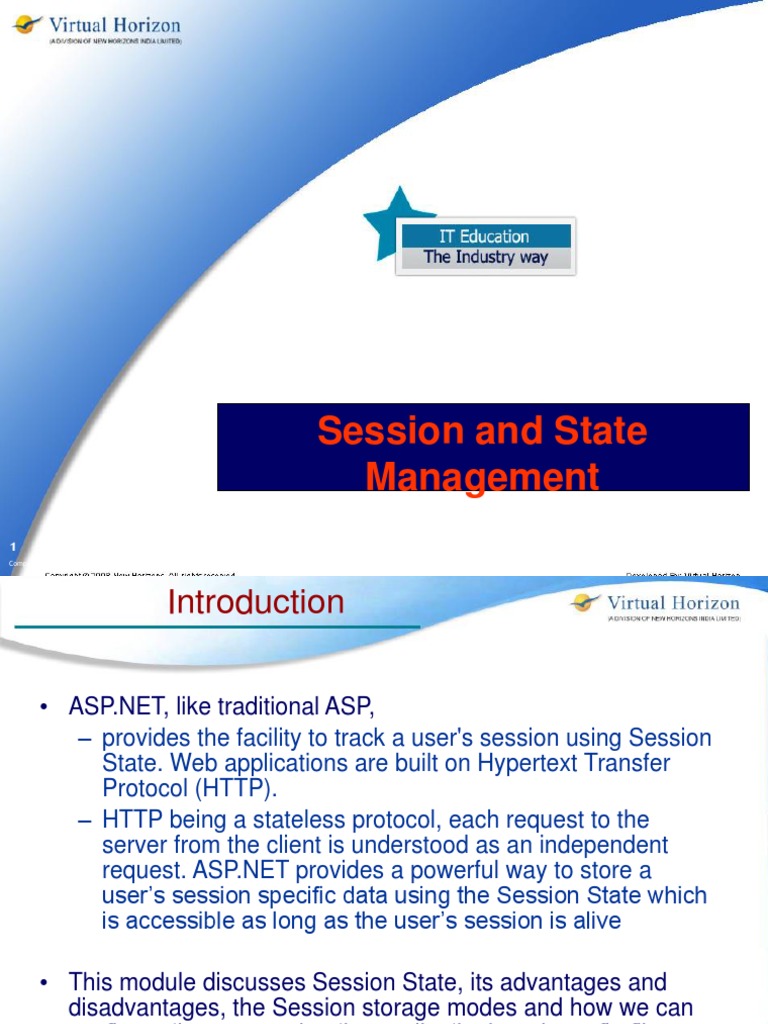 Session and State Management | PDF | Http Cookie | Microsoft Sql Server