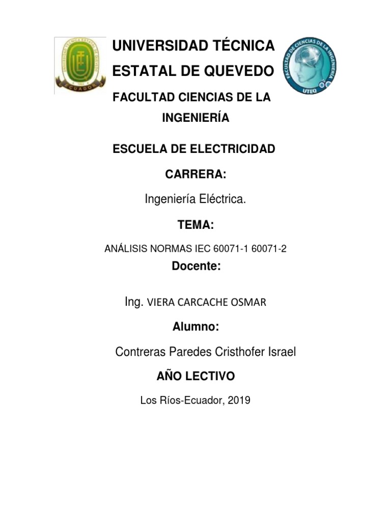 Análisis Normas Iec 60071-1 60071-2, Cristhofer Contreras | PDF ...