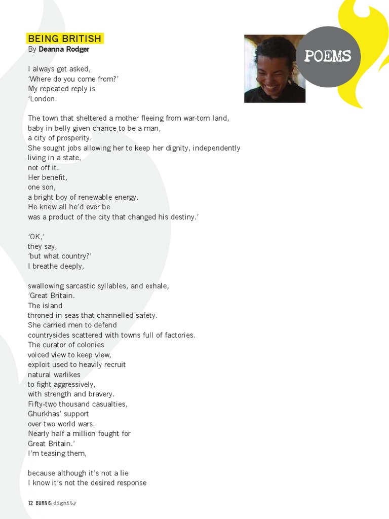 Being British: Exploring Identity Through Poetry | PDF