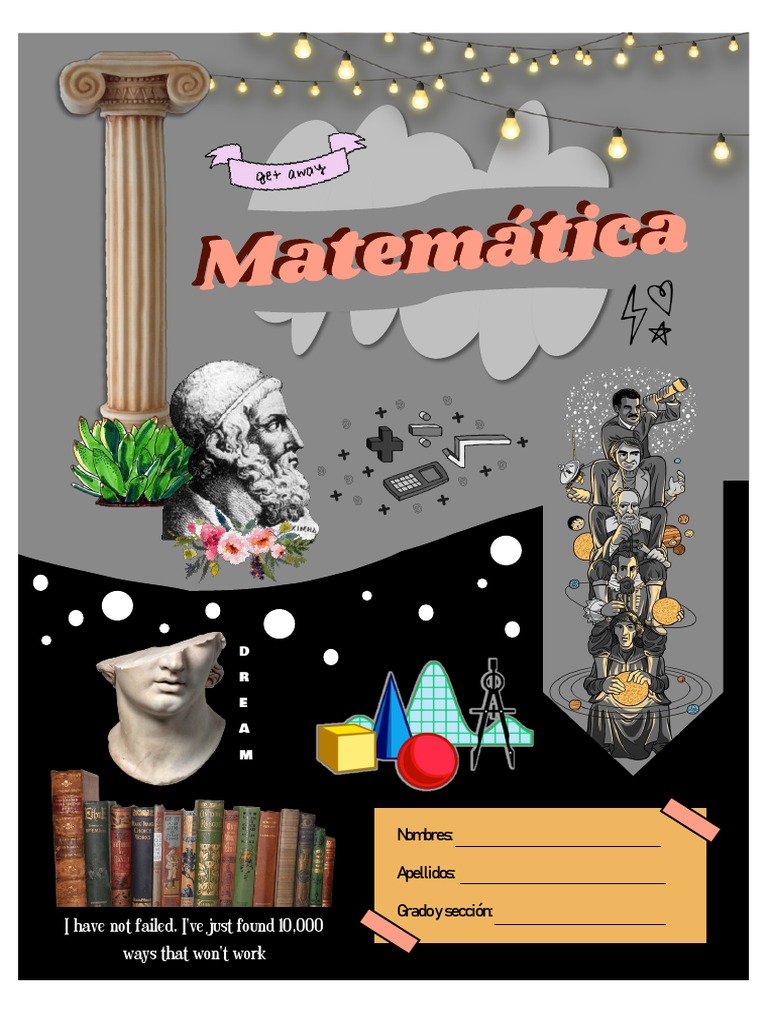Portada Matematica Aesthetic | PDF