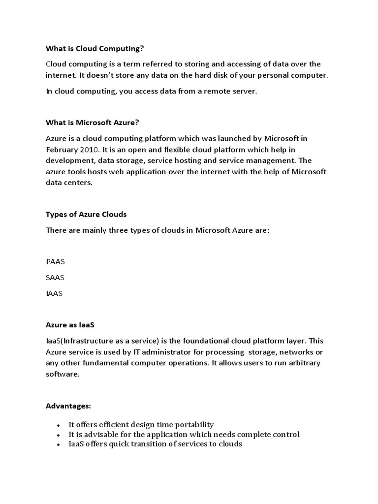 An In-Depth Guide to Cloud Computing Platforms and Services with a ...