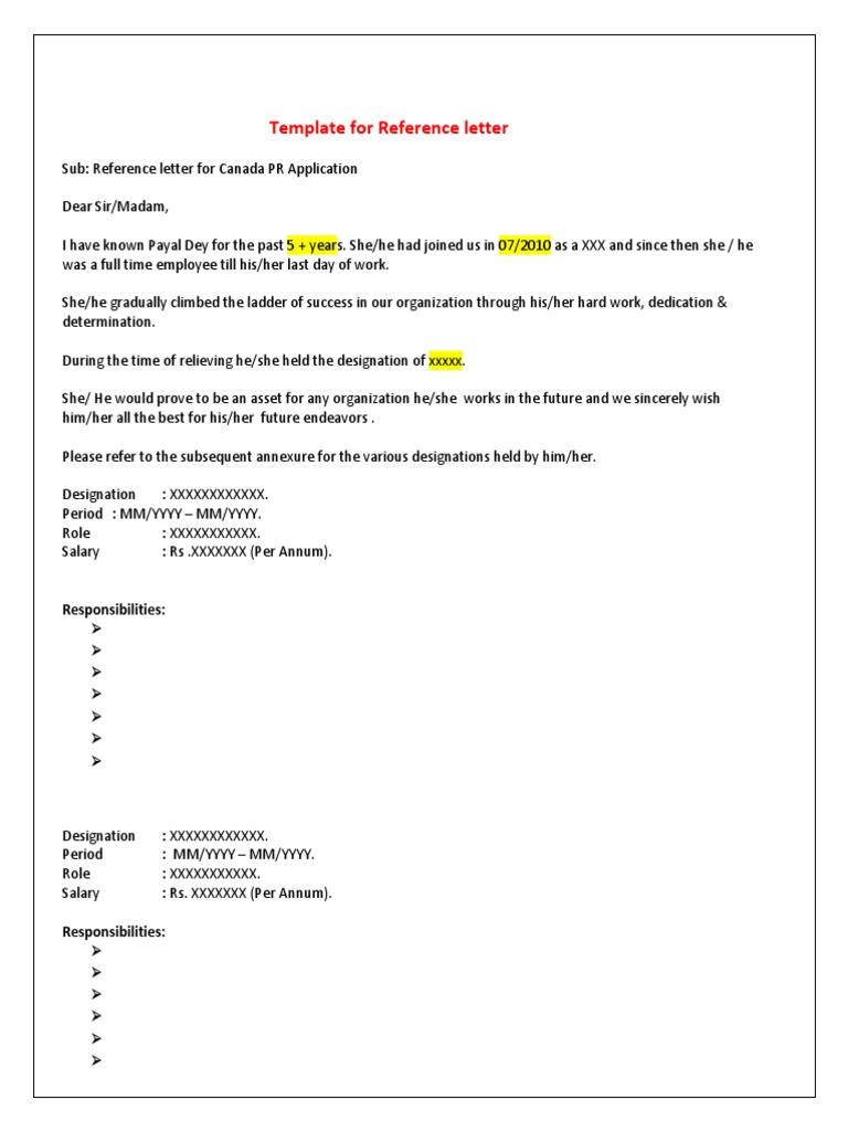 Template - Reference Letter Template | PDF | Business | Law