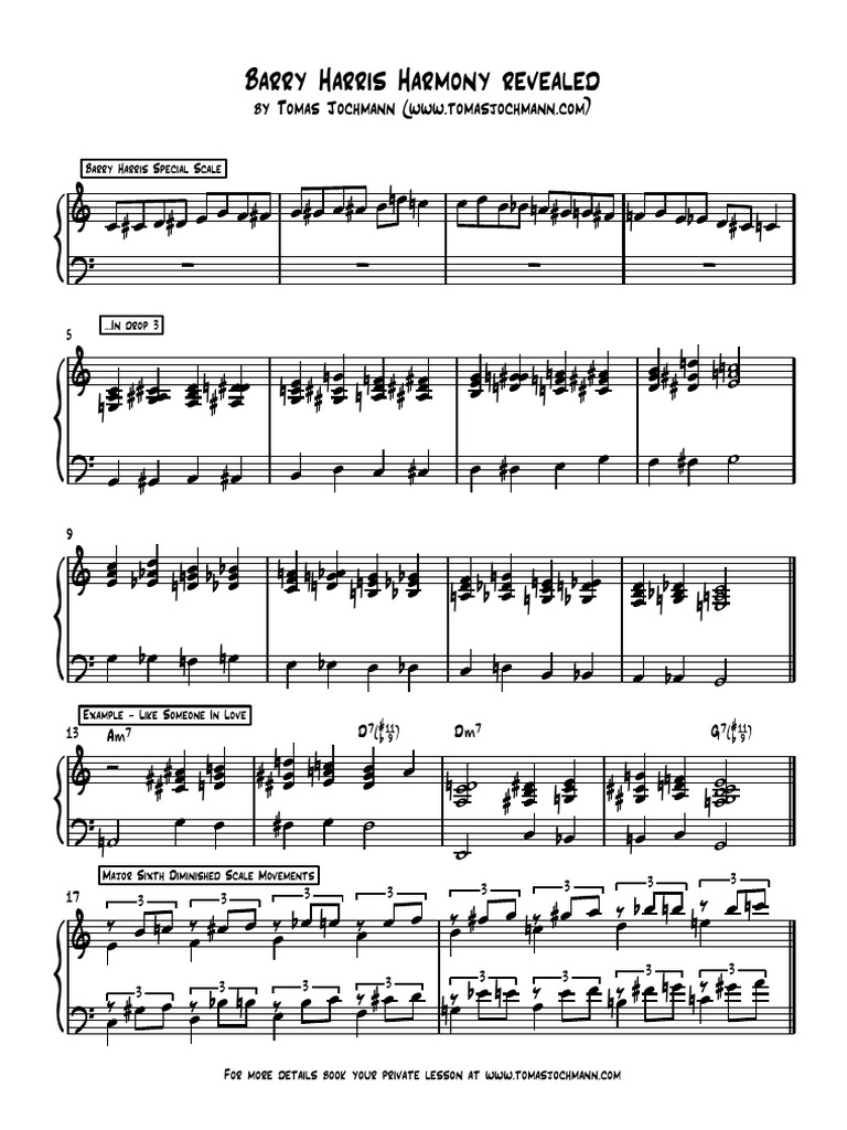 Barry Harris - Harmony Revealed PDF | PDF
