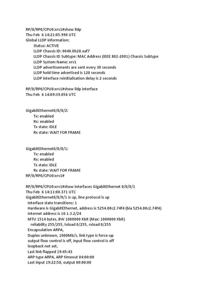 LLDP | PDF | Network Architecture | Computer Engineering