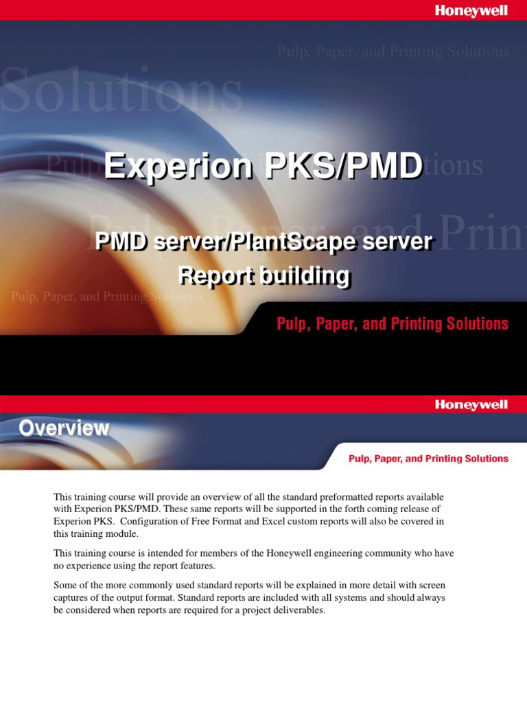 Experion Report Building1 PMD 10 | PDF | Microsoft Excel | Scripting ...