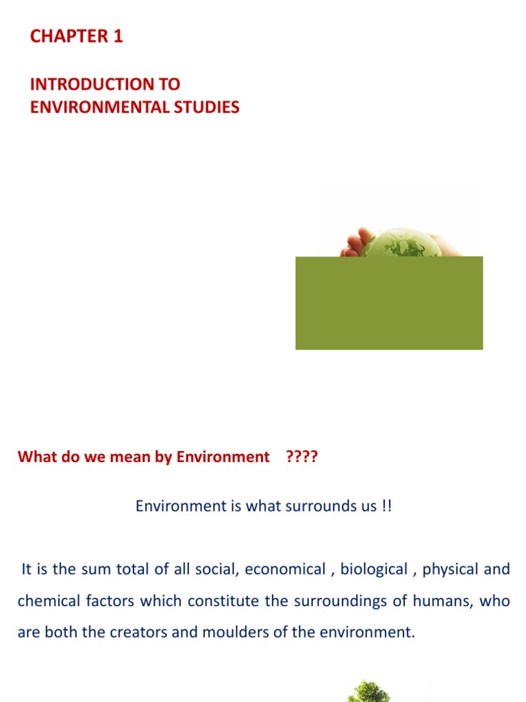 Multidisciplinary Nature of Environmental Studies | PDF ...