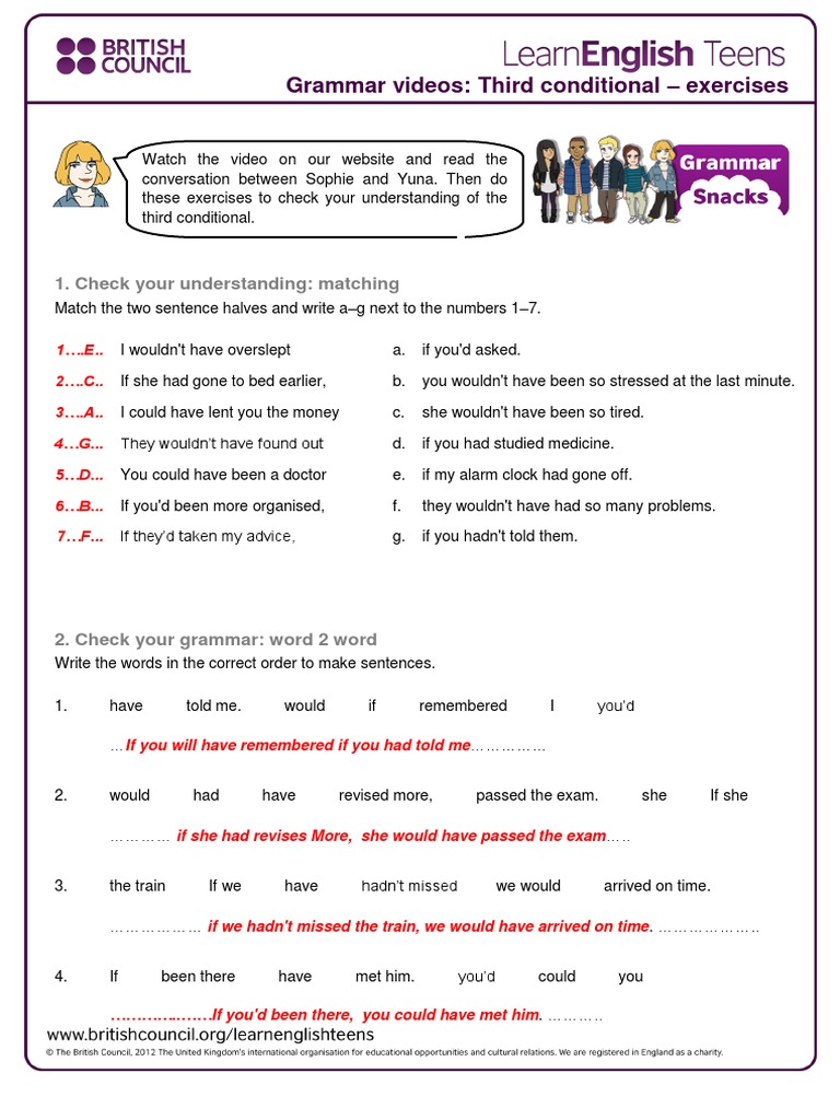 Gs Third Conditional - Exercises | PDF