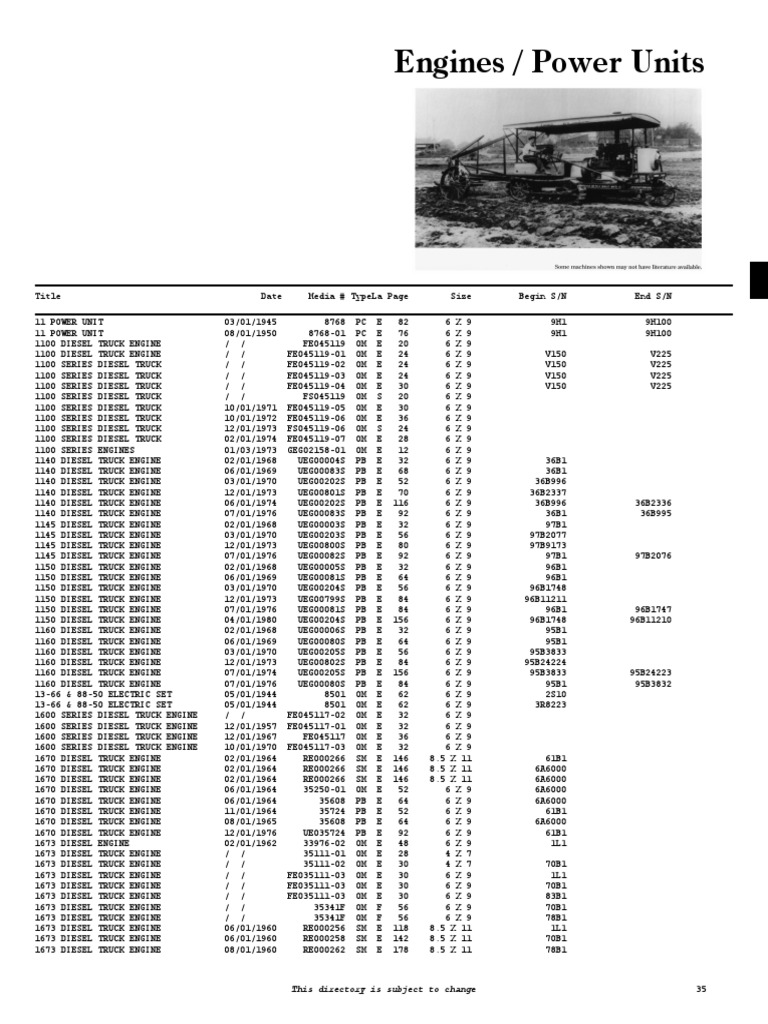 Engine Power Units | PDF | Engines | Truck