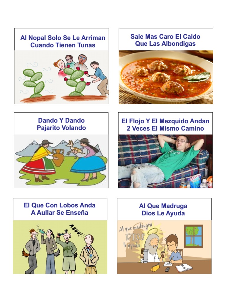 Refranes Populares y su Significado | PDF
