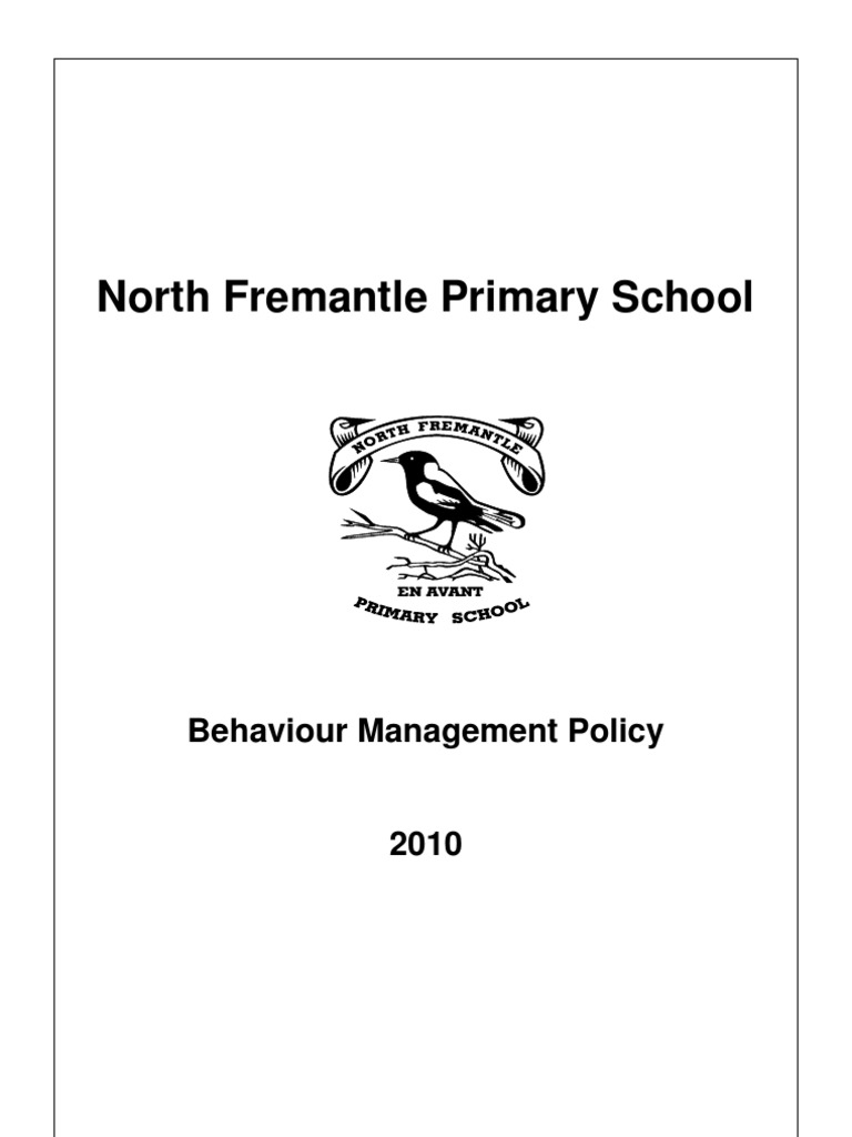 North Fremantle Behaviour Management Policy | PDF | Bullying ...