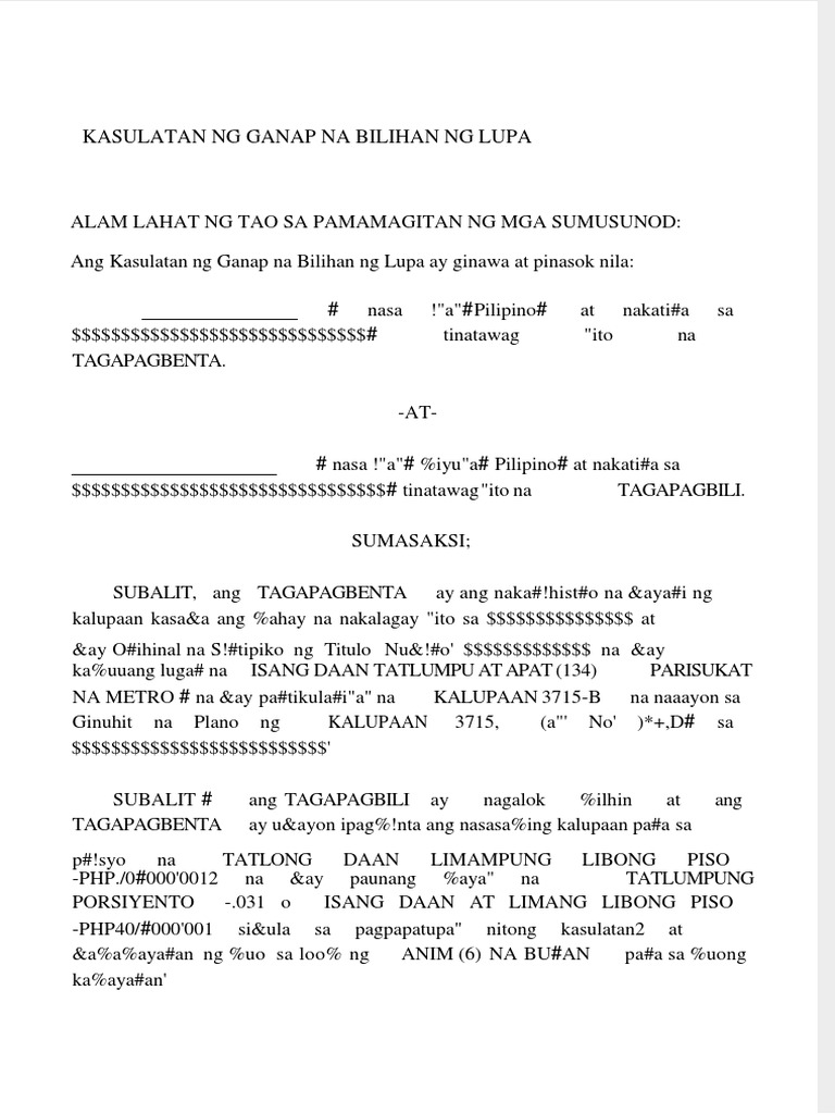 Dokumen - Tips - Deed of Absolute Sale Tagalog