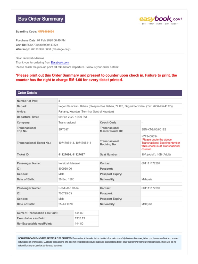 Order Summary PDF | PDF | Ticket (Admission) | Business