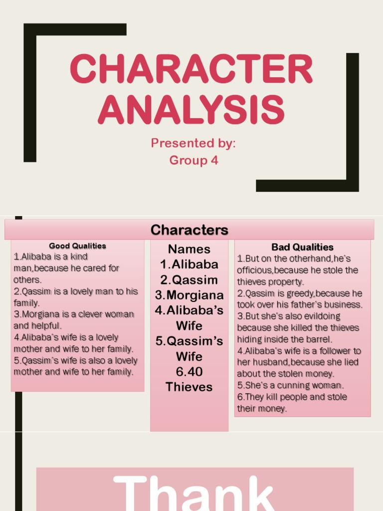 Character Analysis | PDF