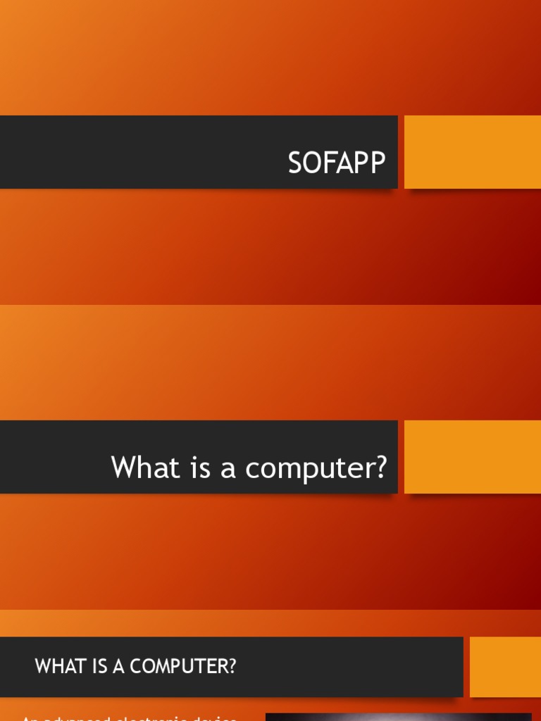 1ST Lesson in Sofapp | Download Free PDF | Computer Program | Programming