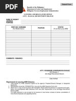PD851 Compliance Report Form | PDF