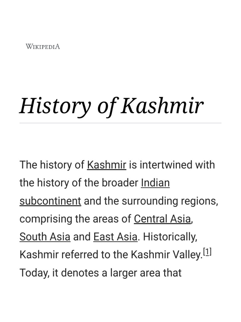 History of Kashmir | PDF | Kashmir | Sikhism