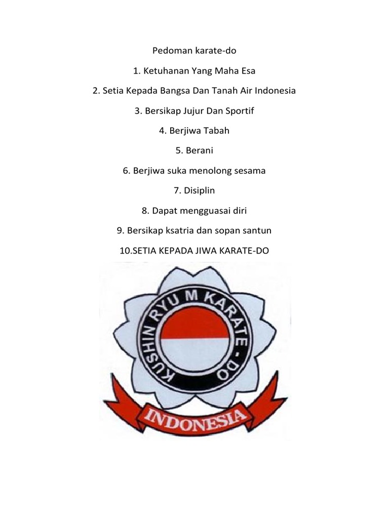 Pedoman Karate-Do dan Sumpah KKI | PDF | Olahraga & Rekreasi | Perjalanan