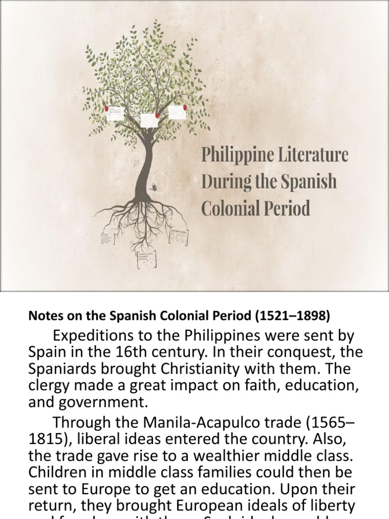 Philippine Literature During Spanish Colonization | PDF | Philippines ...