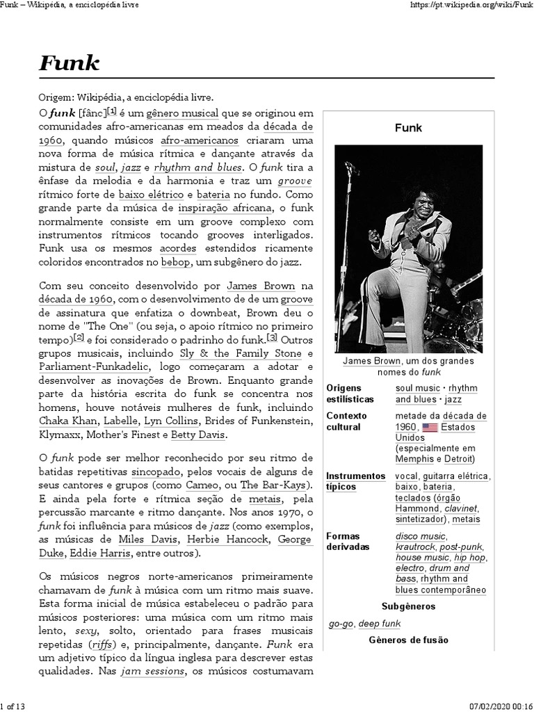 Funk Pdf Funk Música