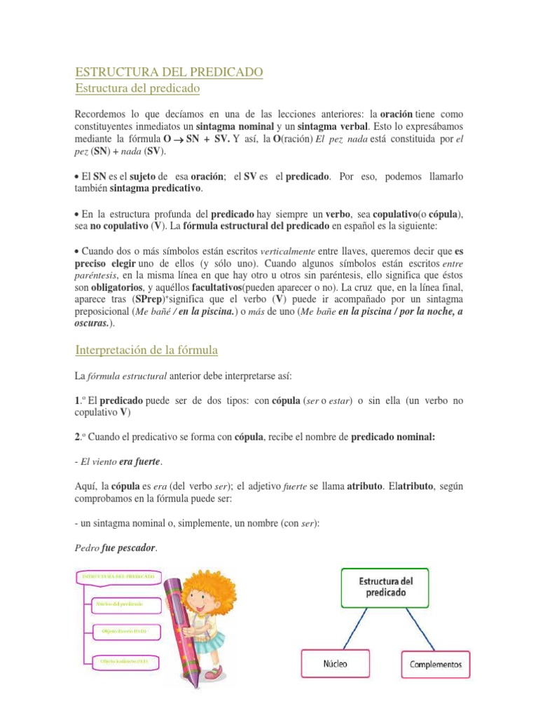 Estructura Del Predicado | PDF