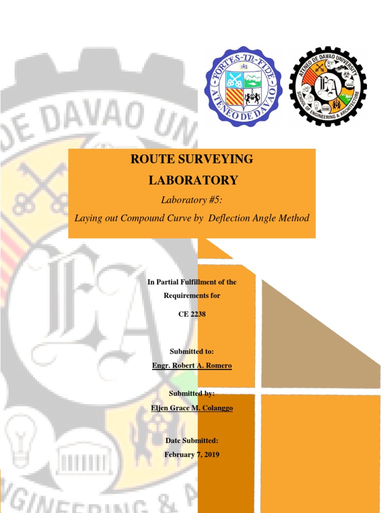 Laying Out a Reversed Curve Using the Deflection Angle Method | PDF ...