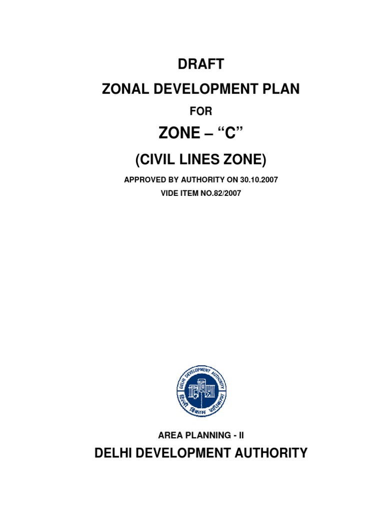 Zone C, Report040108 PDF | PDF | Zoning | Delhi