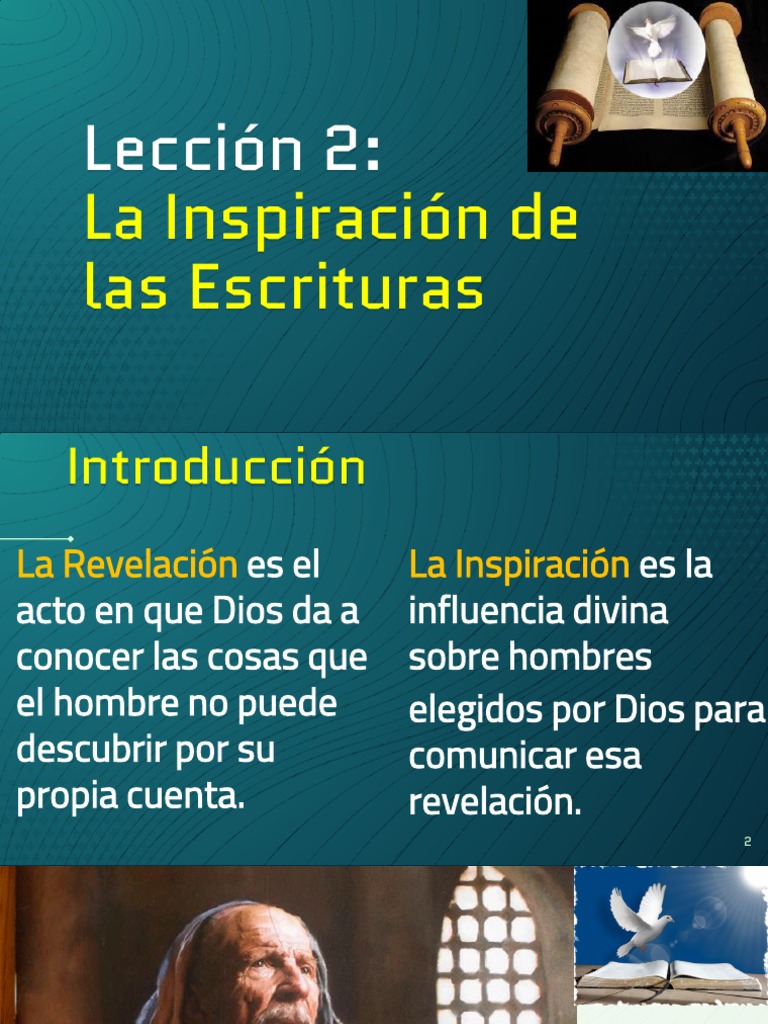 Leccion2 - Inspiracion de Las Escrituras | PDF