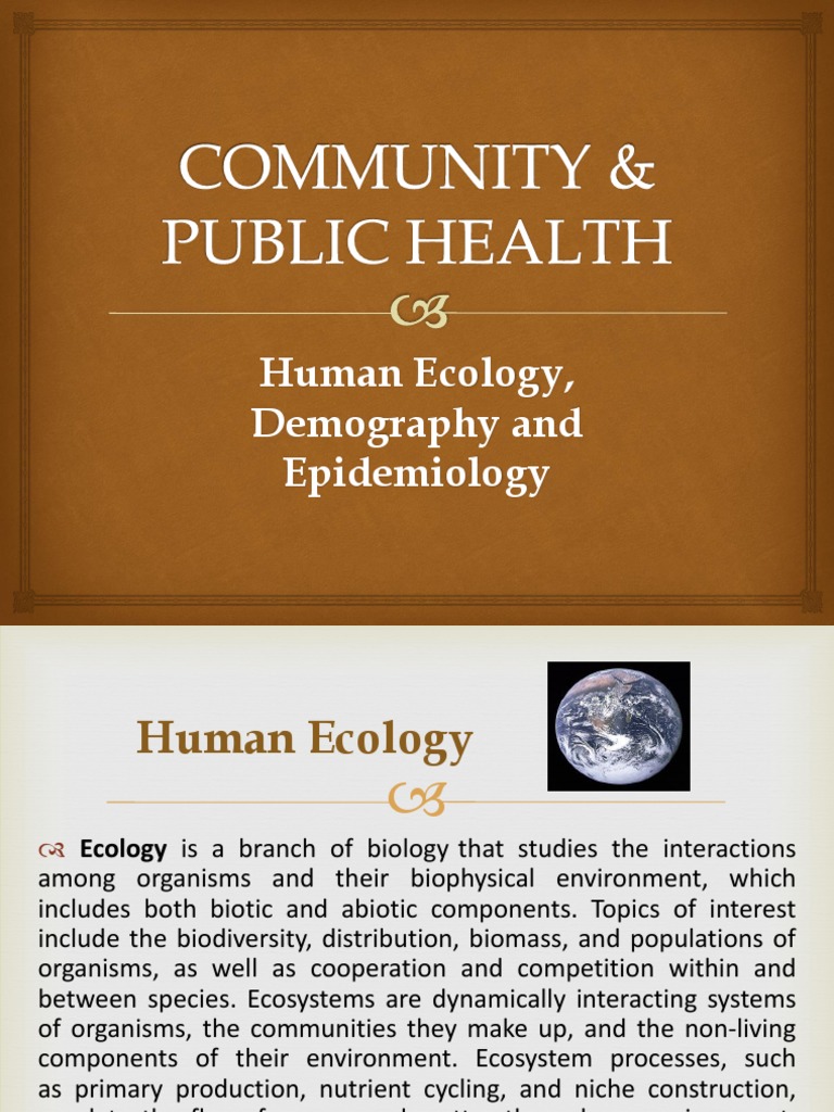 Ecology Demography And Epidemiology Pdf Ecosystem Epidemiology