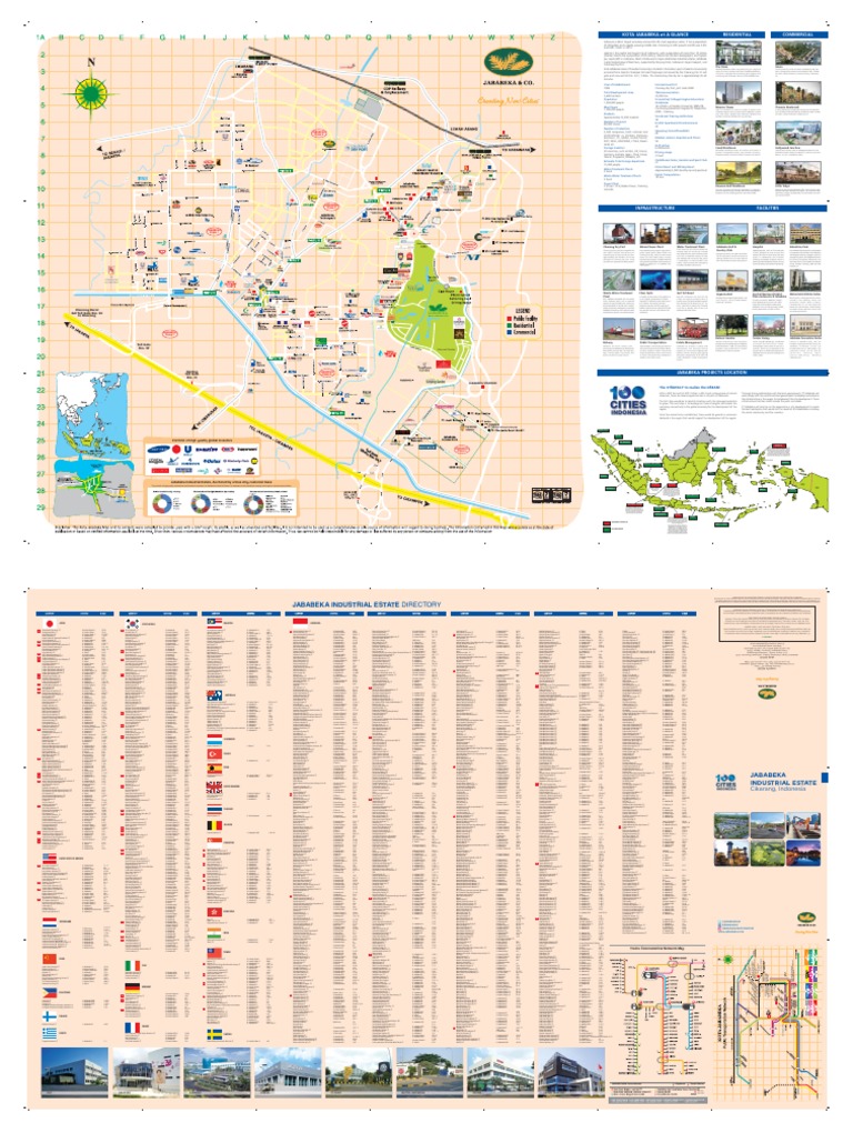 Map Besar Kawasan Industri Jababeka | PDF | Jakarta | Business