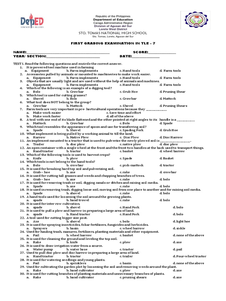 TLE - 8 - Commercial Cooking | PDF | Plough | Spoon