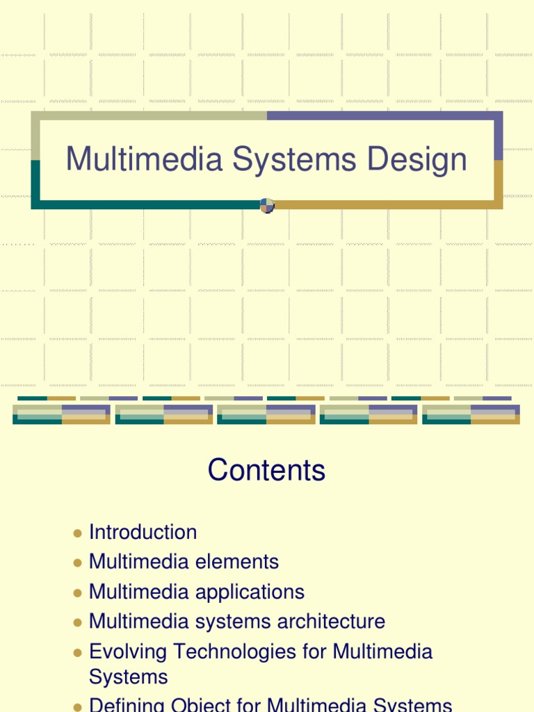 Multimedia Systems Design | PDF | Digital Signal Processor | Databases