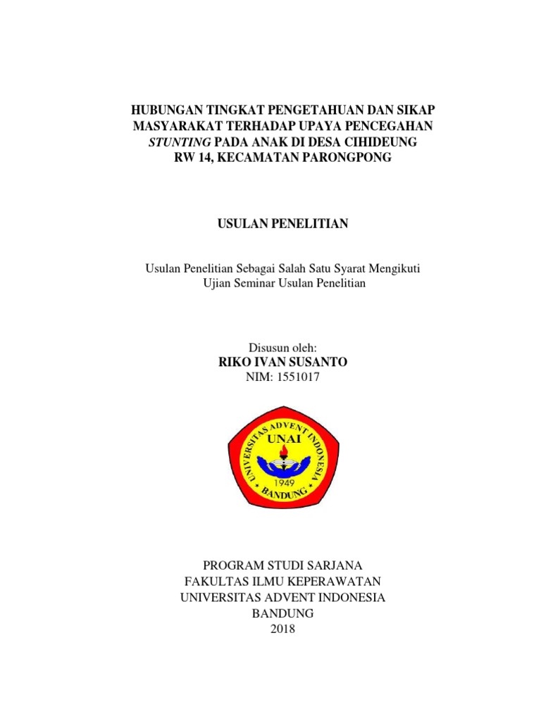 Cover Skripsi Unai | PDF