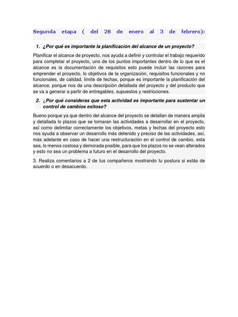 Segunda Etapa Foro 2 Sem 4 | PDF