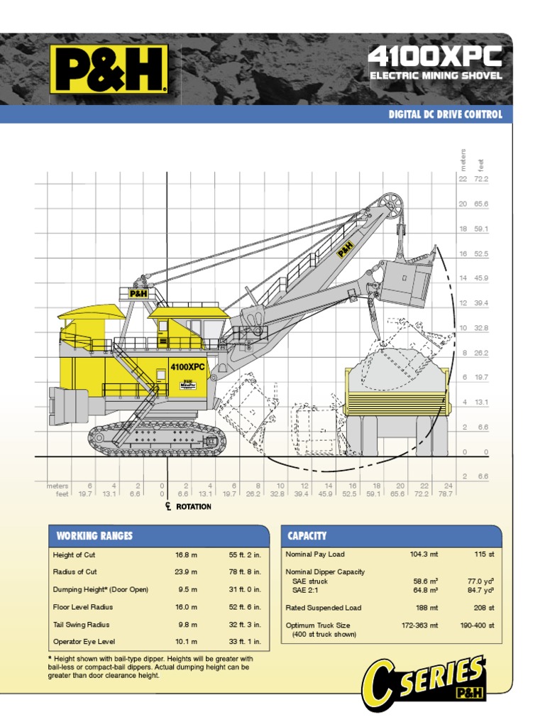 P&H 4100XPC Electric Shovel Overview | PDF | Electric Motor | Transformer