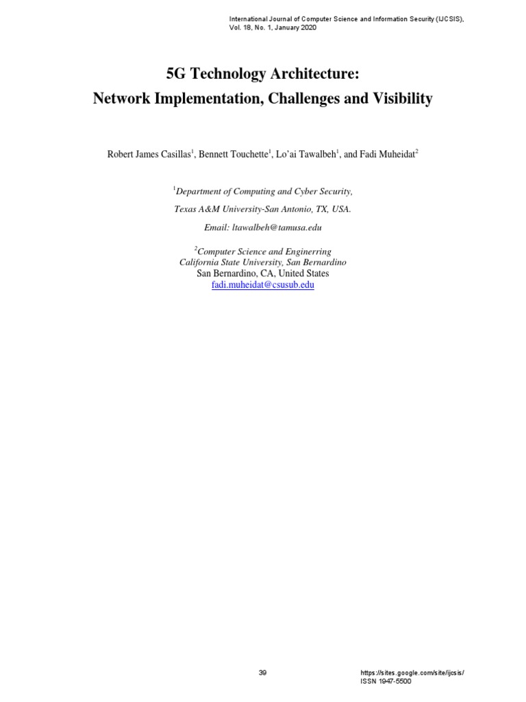 5G Technology Architecture Network Imple | PDF | 4 G | Mimo