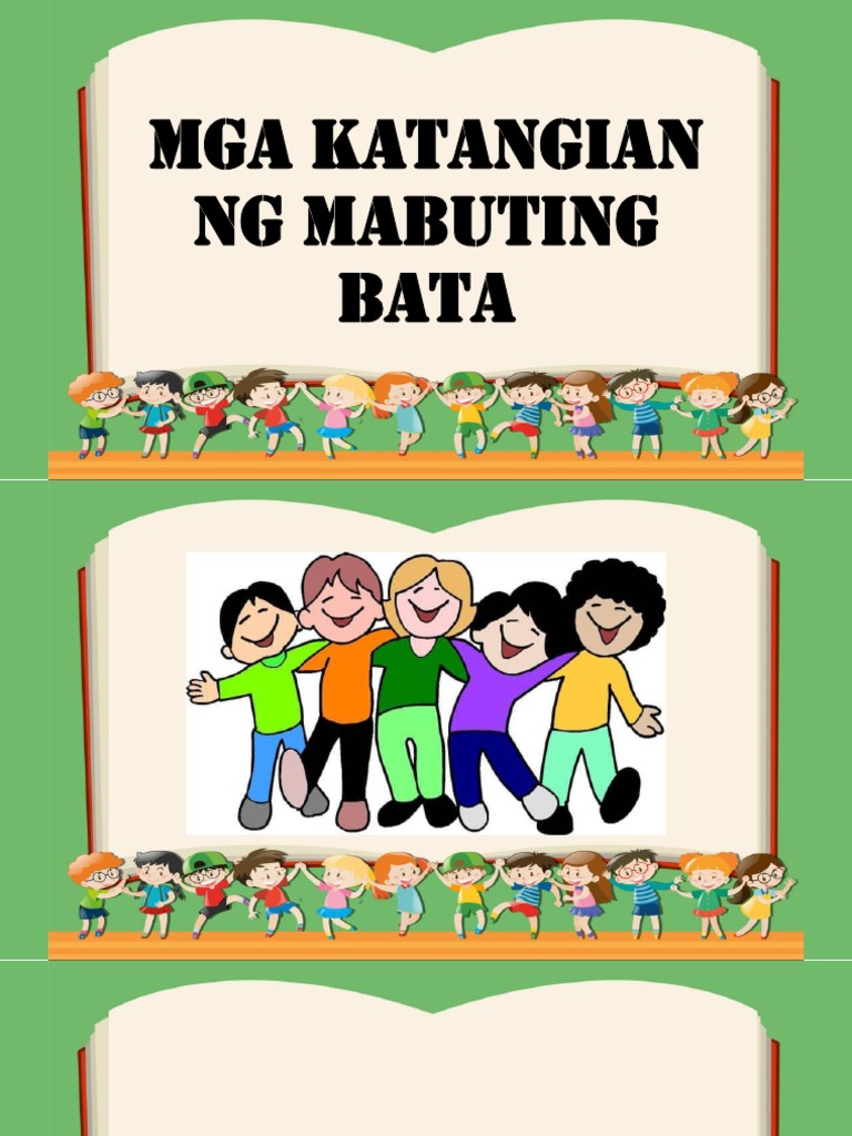 Mga Katangian NG Mabuting Bata | PDF