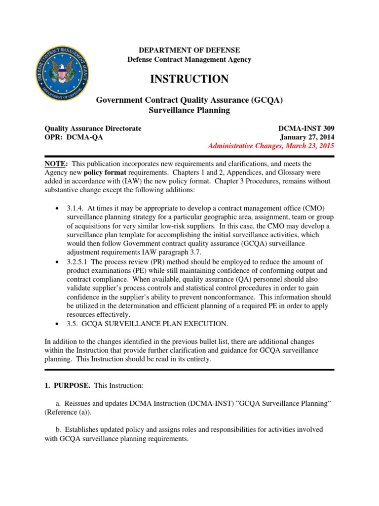 Dcma Inst 309 | PDF | Quality Assurance | Data Analysis