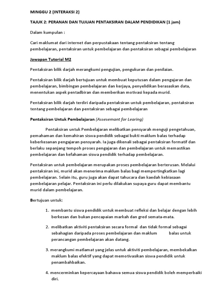 Jawapan Tutorial | PDF