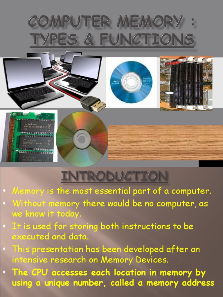 Memory and Its Types | PDF | Random Access Memory | Read Only Memory
