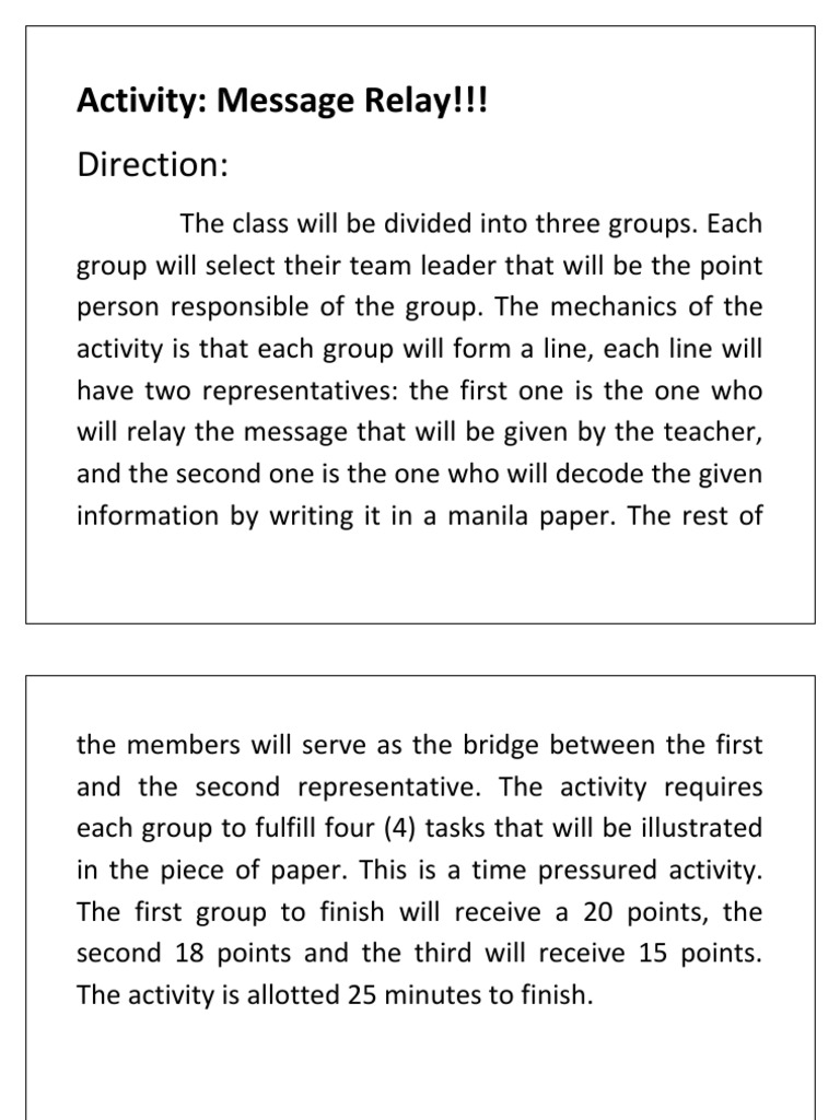 Message Relay Activity Groups Decode Relayed Info | PDF