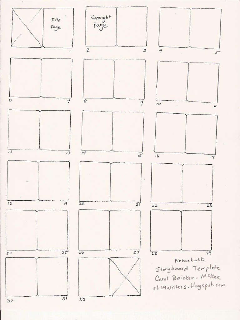 Picture Book Storyboard Template | PDF
