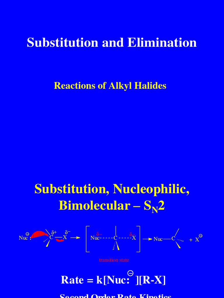 Substitution and Elimination | PDF | Chemical Reaction Engineering ...