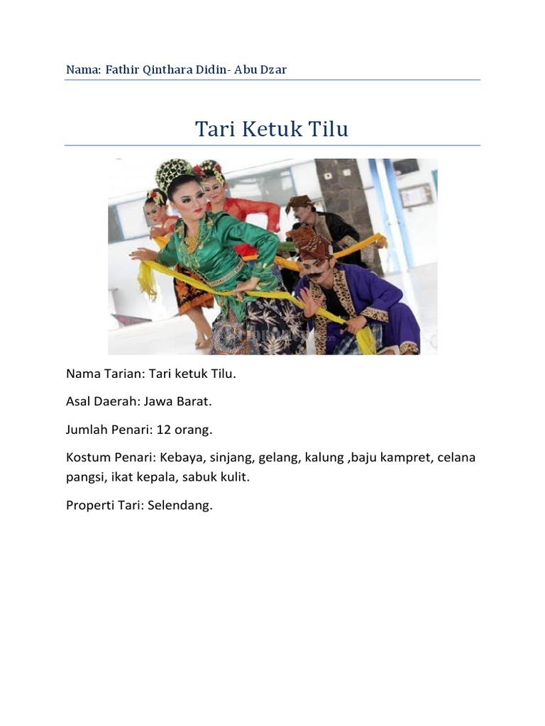 Tari Ketuk Tilu | PDF
