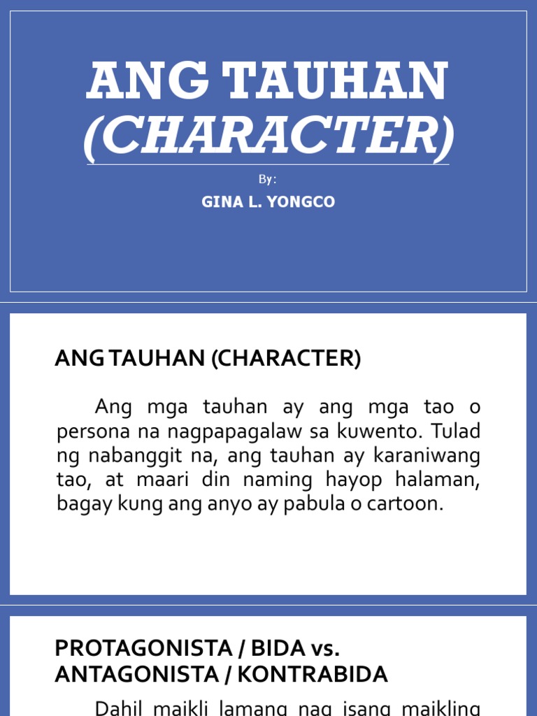 Ang Tauhan | PDF