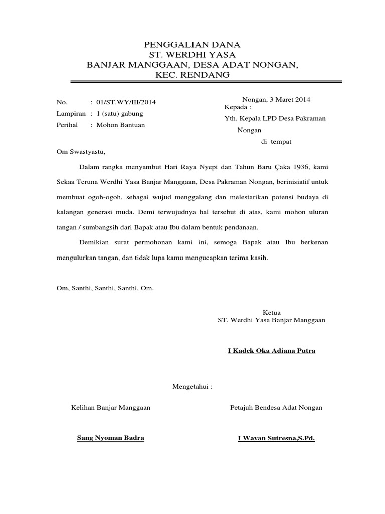 Proposal Ogoh Ogoh Pdf