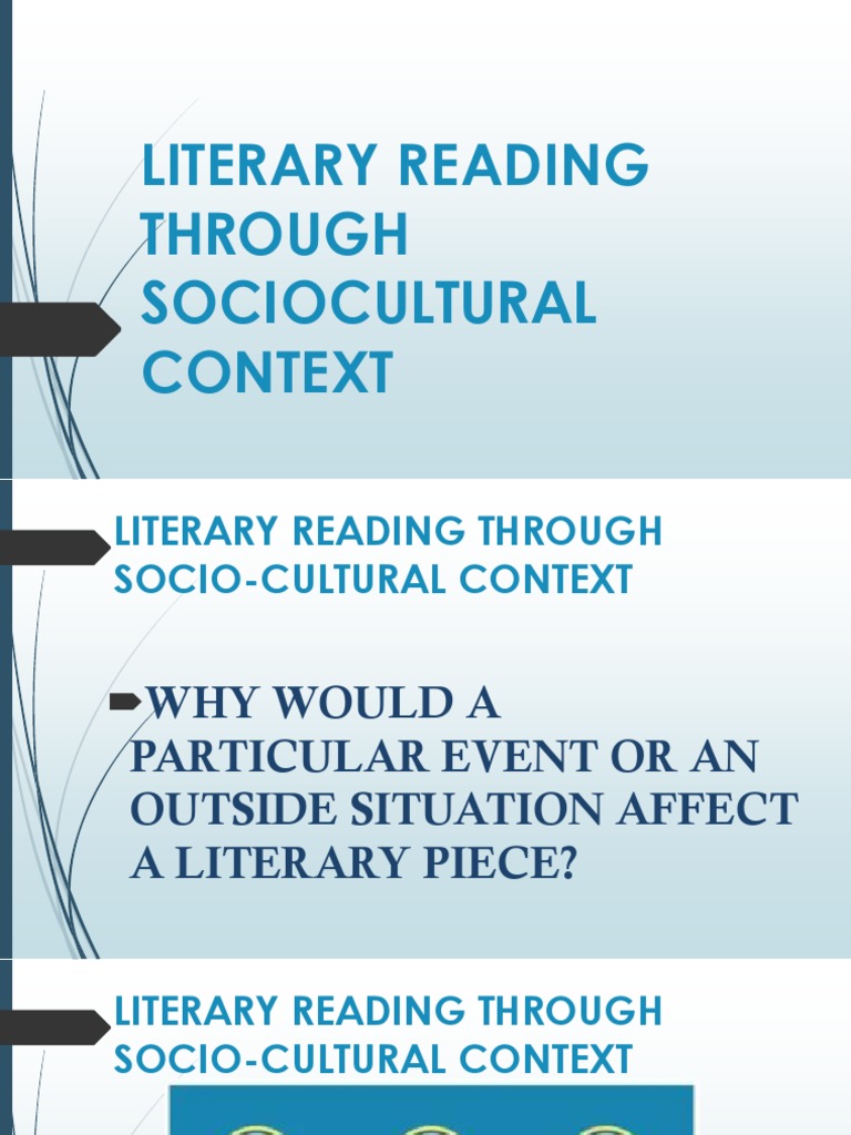 Literary Reading Through Sociocultural Context | PDF | Queer Theory ...